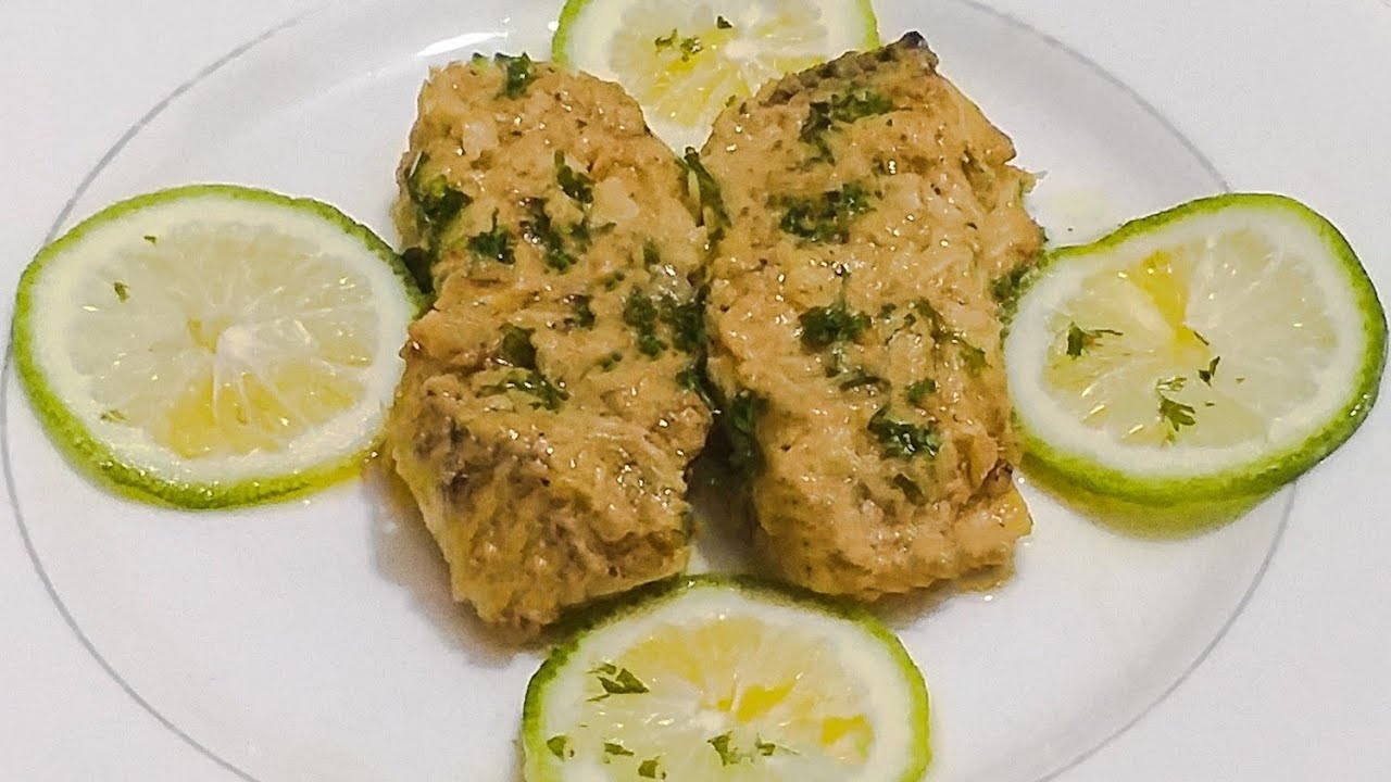 BAKED FISH WITH CREAMY LEMON SAUCE RECIPE - YouTube