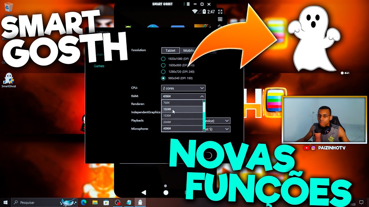 FINALMENTE SAIU O SMART GHOST | NOVO SMARTGAGA PARA PC FRACO SEM ERROS ...