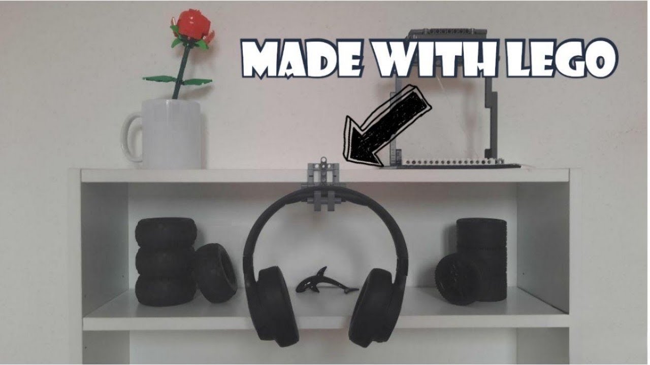 How to make a HEADPHONE STAND WITH LEGO - YouTube