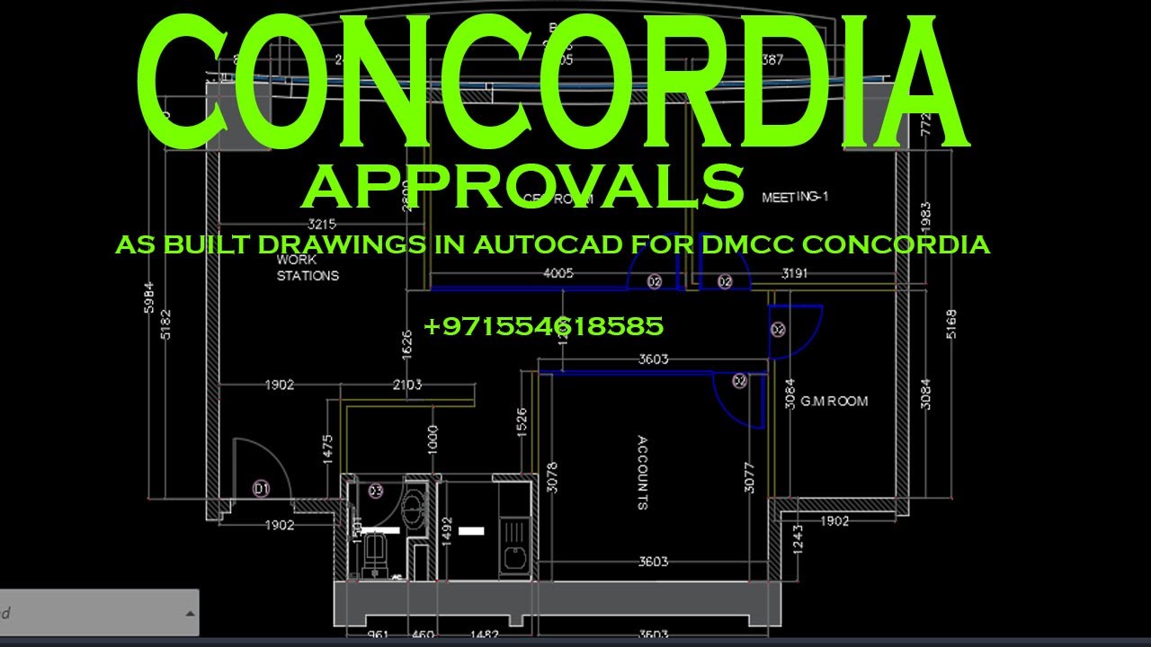 Concordia Approvals - As built drawings in AutoCAD for Concordia DMCC ...