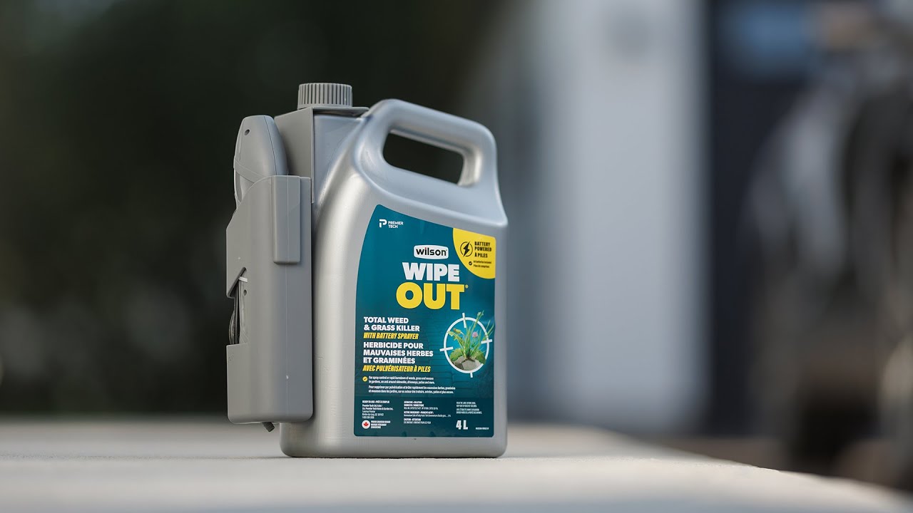How to use WIPE OUT Total Weed & Grass Killer with Battery Sprayer ...