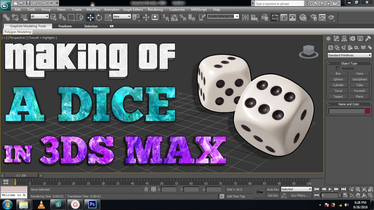 Modelling a dice in 3Ds Max | Beginners Modelling Tutorial - YouTube