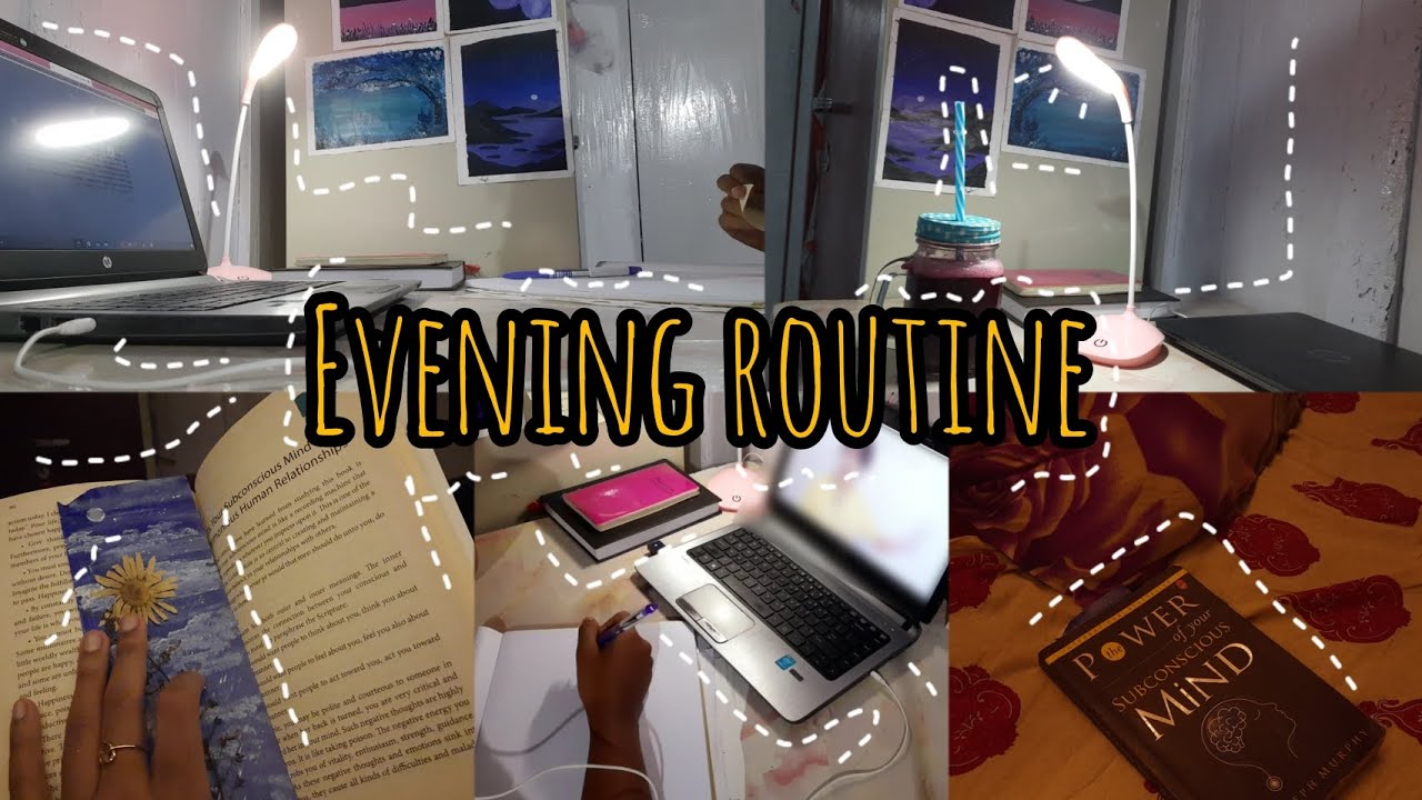 Cozy Evening Routine ☁️Productive Evening 🍁Study vlog☁️#productive #aesthetic #study #studyvlog ...