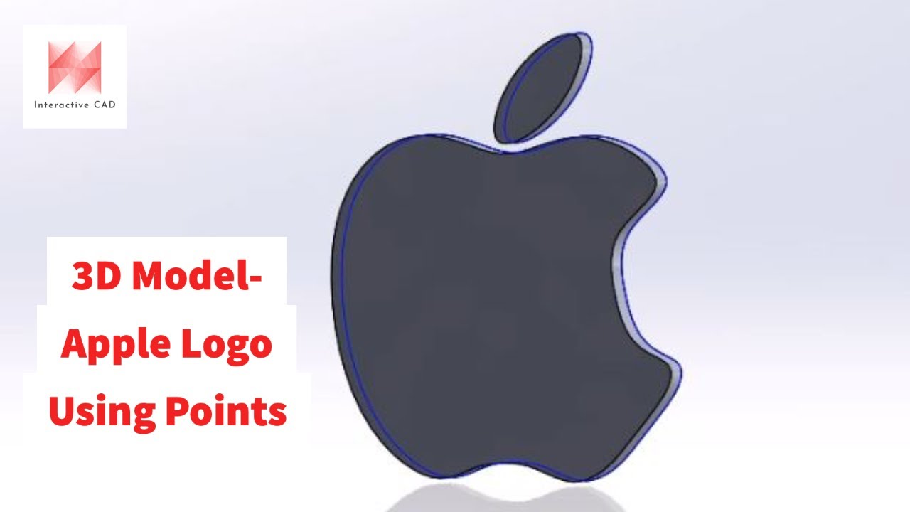 Solidworks 3D Modelling How To- Model Apple Logo- Using Points - YouTube