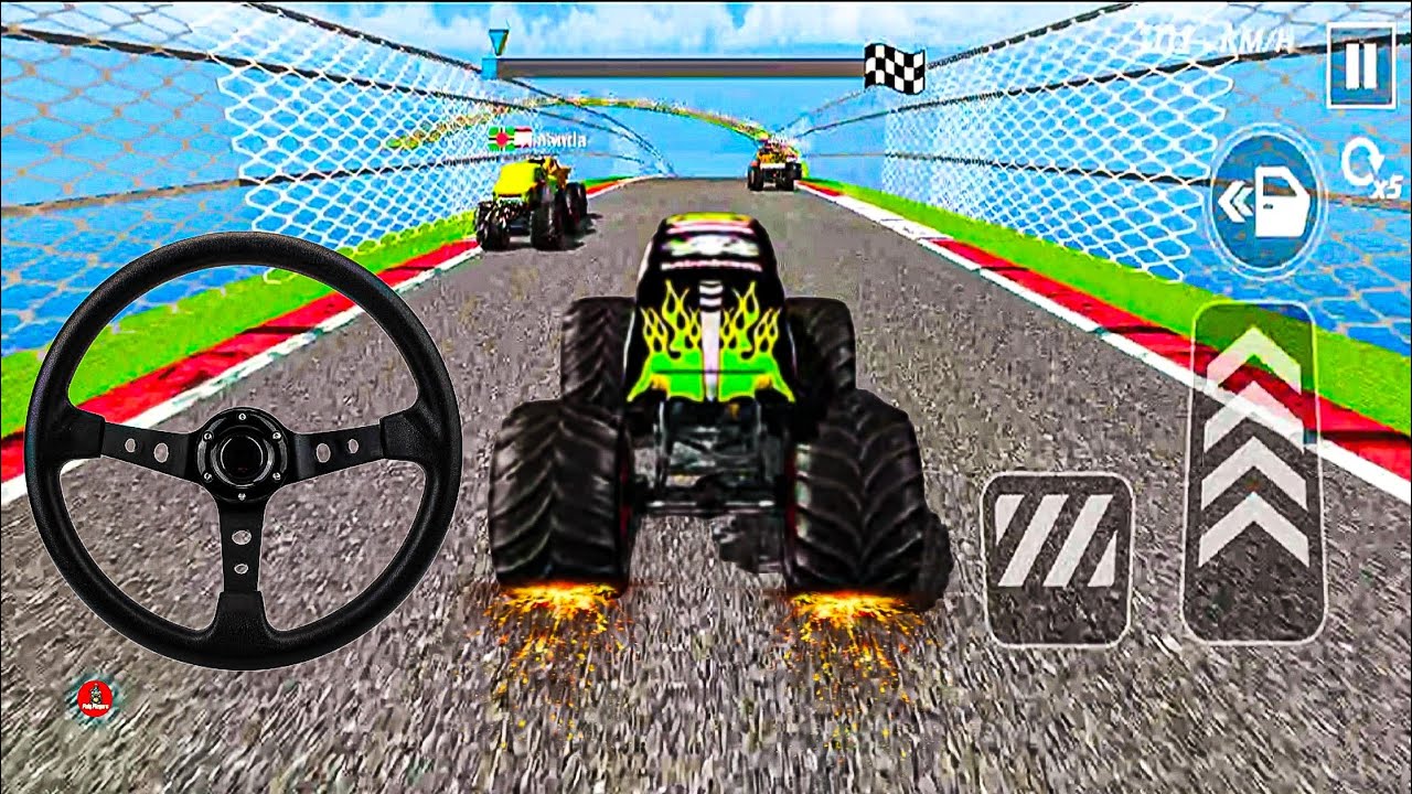 Monster Truck Mega Ramp Extreme Racing - Impossible GT Car Stunts Driving - #745 - Android ...