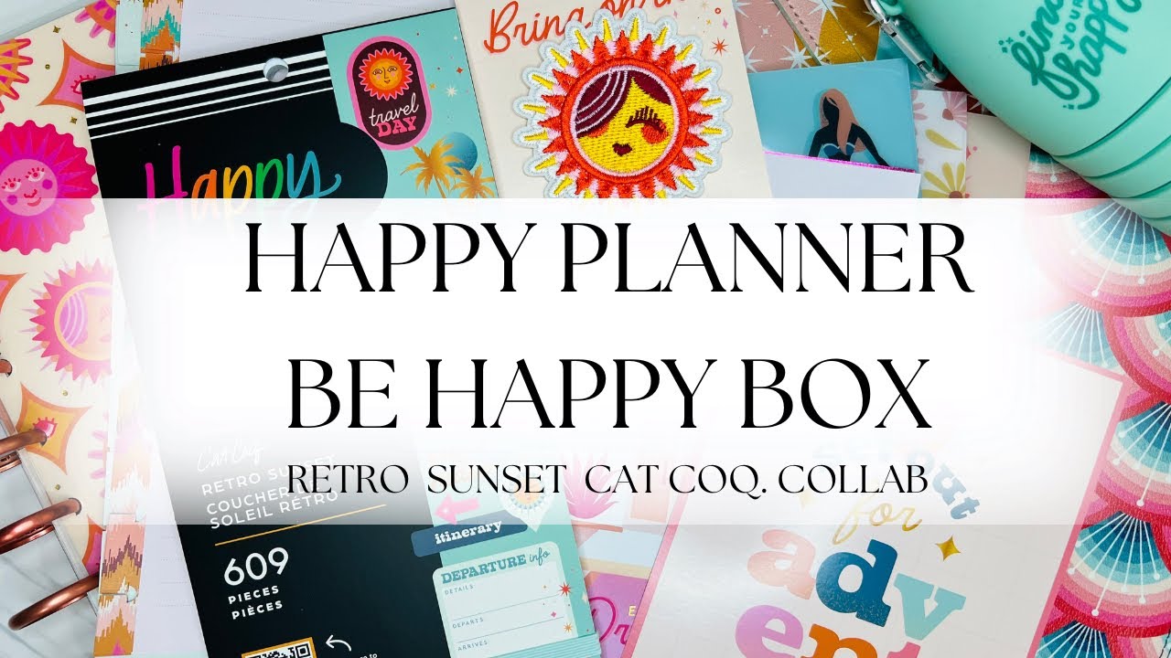 Happy Planner Retro Sunset Be Happy Box | Go Wild Planner Conference ...