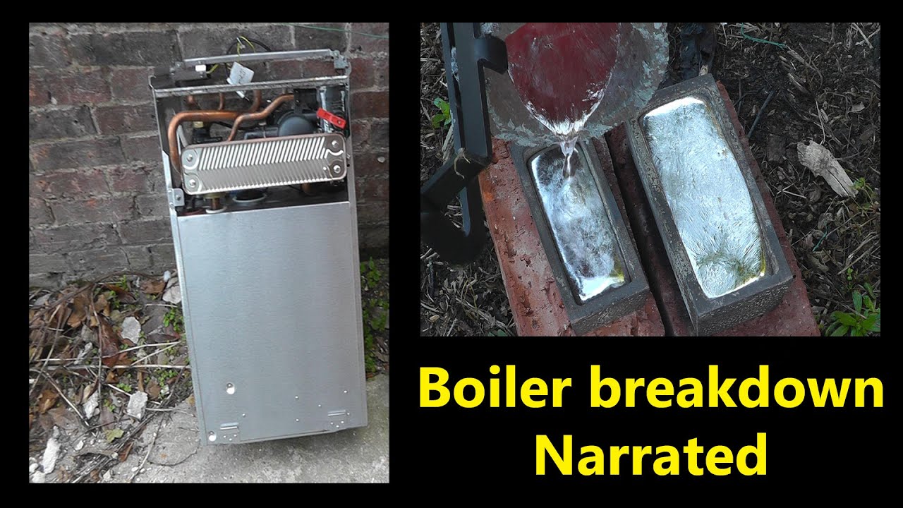 Boiler breakdown with narration. ASMR scrapping and metal melting - YouTube