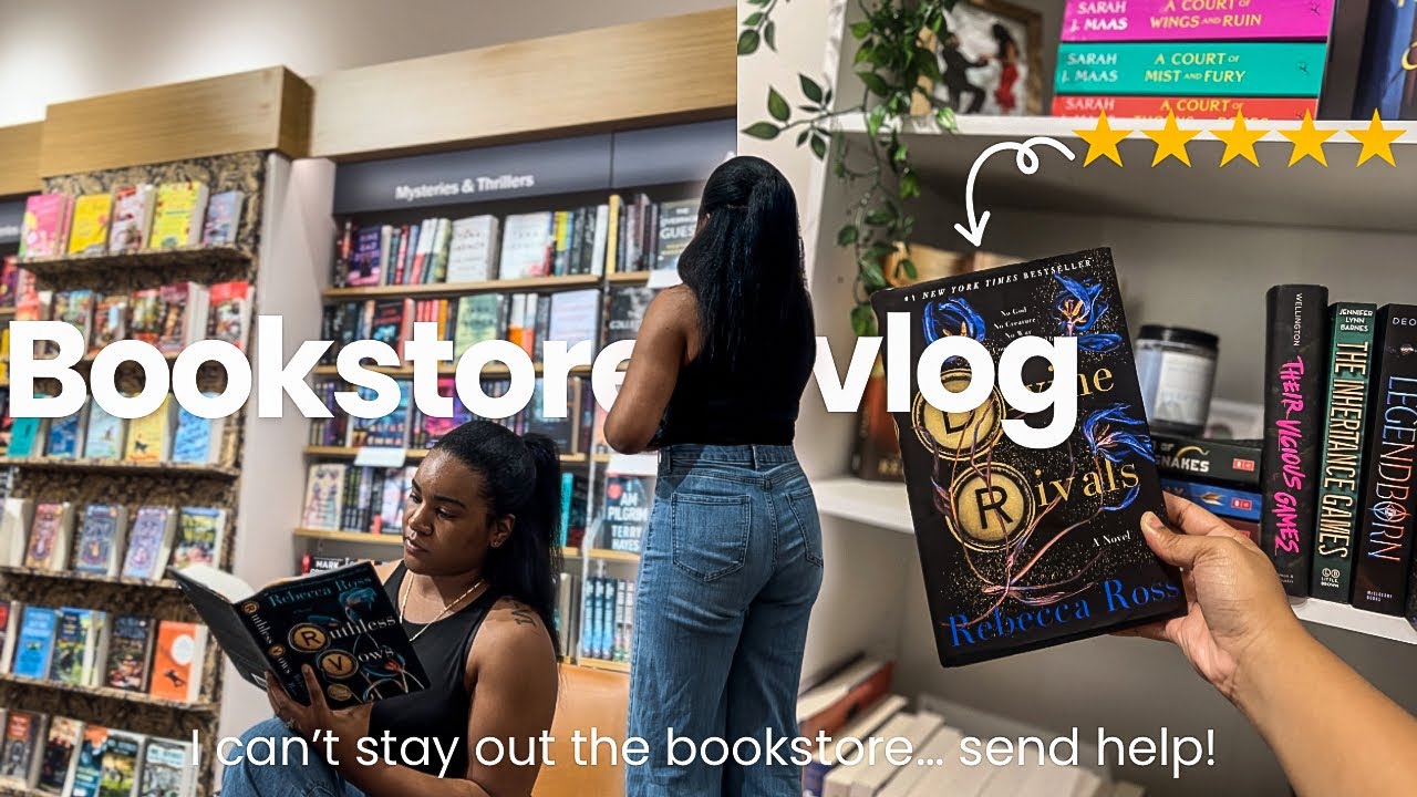 BARNES & NOBLE BOOKSTORE VLOG📚📝🌤️| I can't stay out the bookstore | is ...