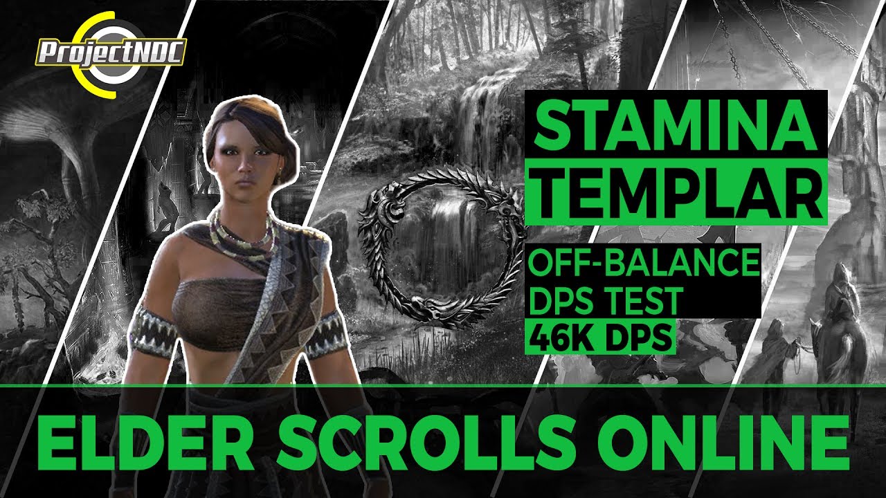 ESO - Stamina Templar: 46,1k Target Skeleton DPS Test - YouTube