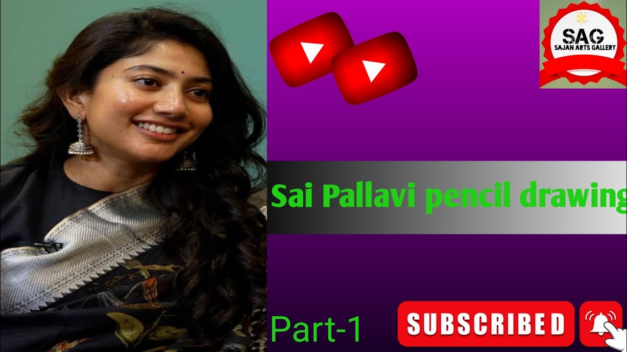 Sai pallavi grid drawing|Sai pallavi pencil drawing|Part-1 - YouTube