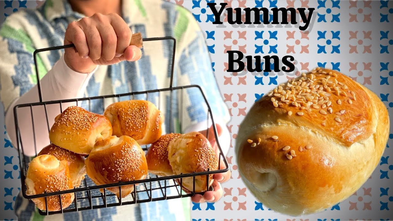 yummy filled buns ,deep taste homemade buns,how to make amazing and ...