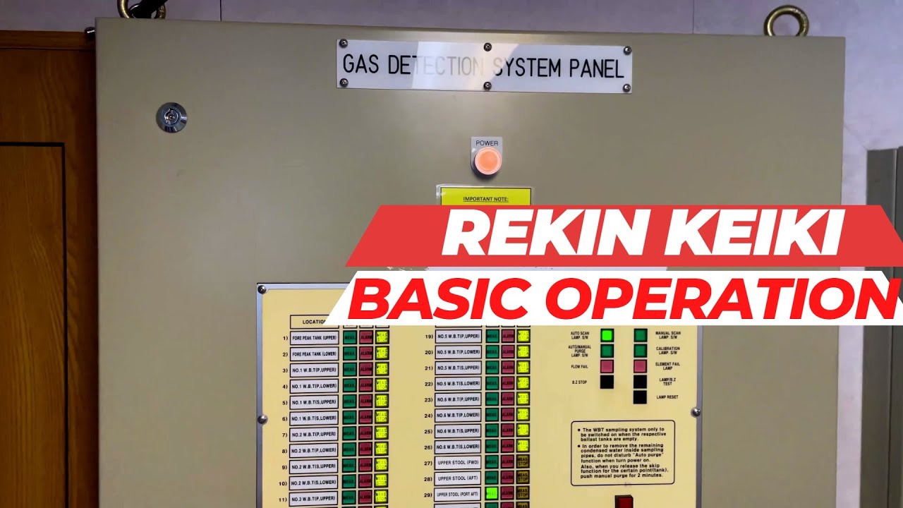 Fixed gas Detector -Riken Keiki 2002K basic operation - YouTube