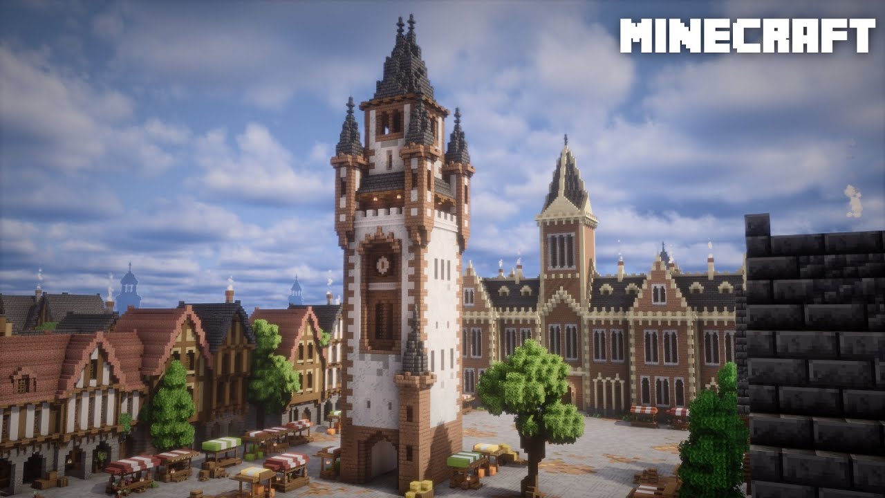Minecraft: How to build a Medieval Clocktower | Minecraft Tutorial ...