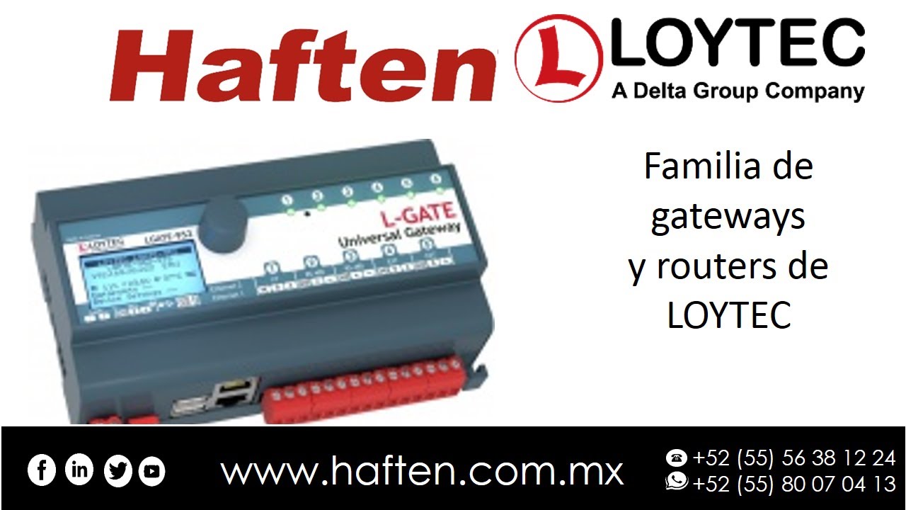 Familia de gateways y routers de LOYTEC 2021 - YouTube