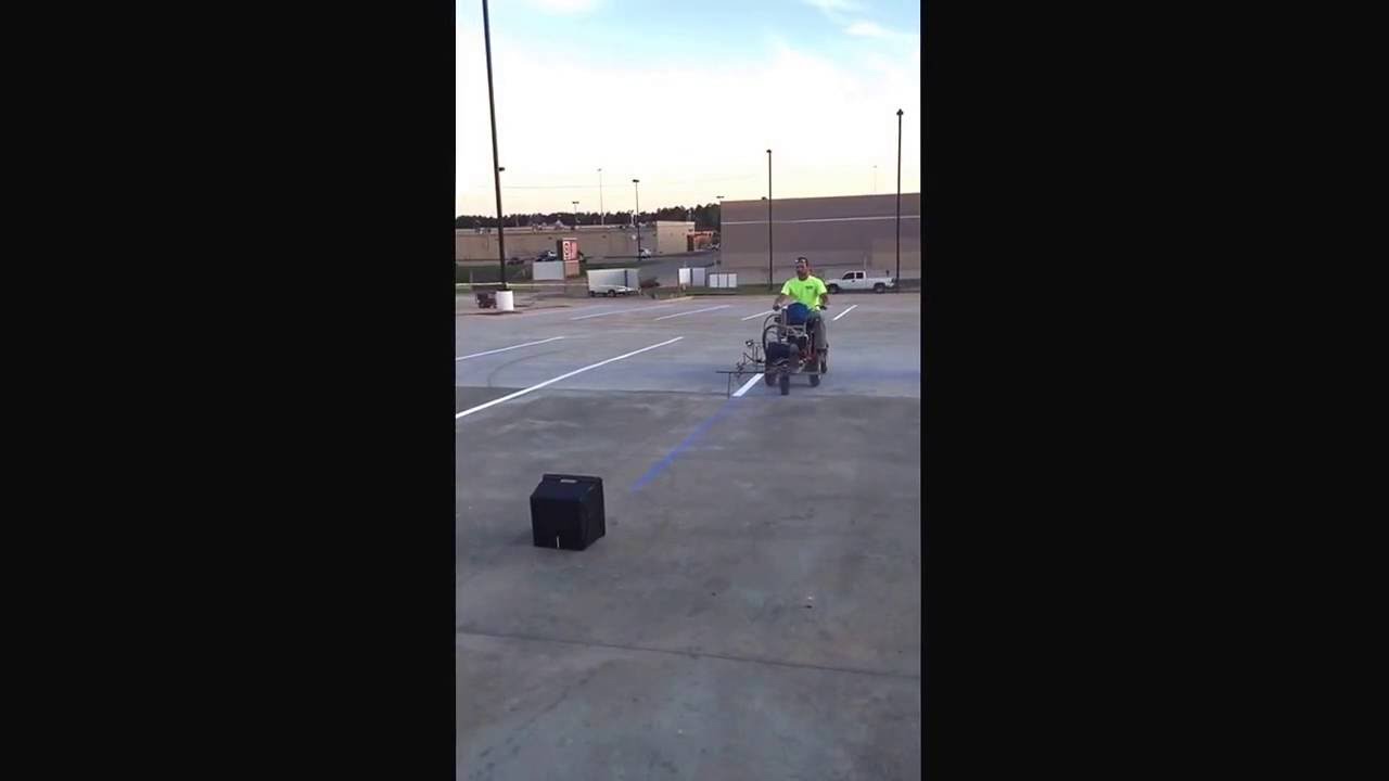 Testing my new GL 1000 laser on the Graco 3900 - YouTube