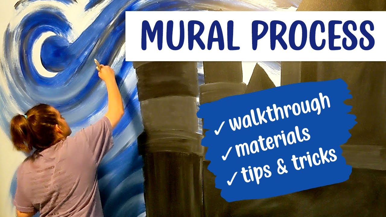 How to Paint a Mural - Process, Materials, and Tips - YouTube
