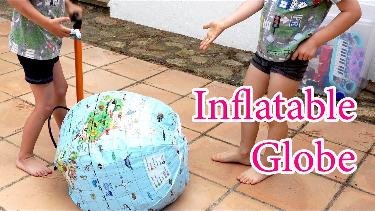Inflatable globe - YouTube