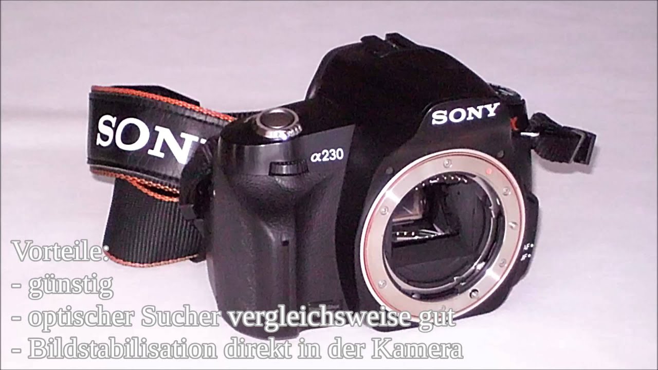 Fotoausrüstung: Sony a230 - YouTube