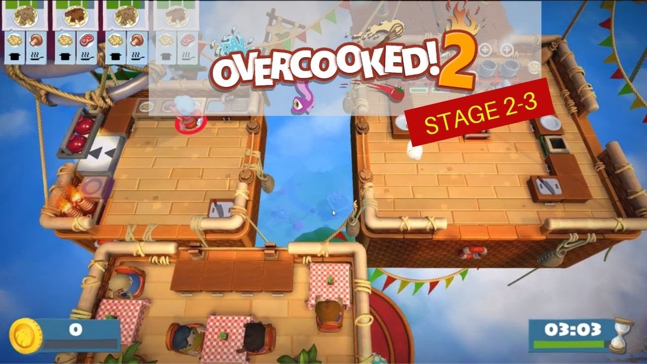 Overcooked 2 - Stage 2-3 (Walkthrough) - YouTube