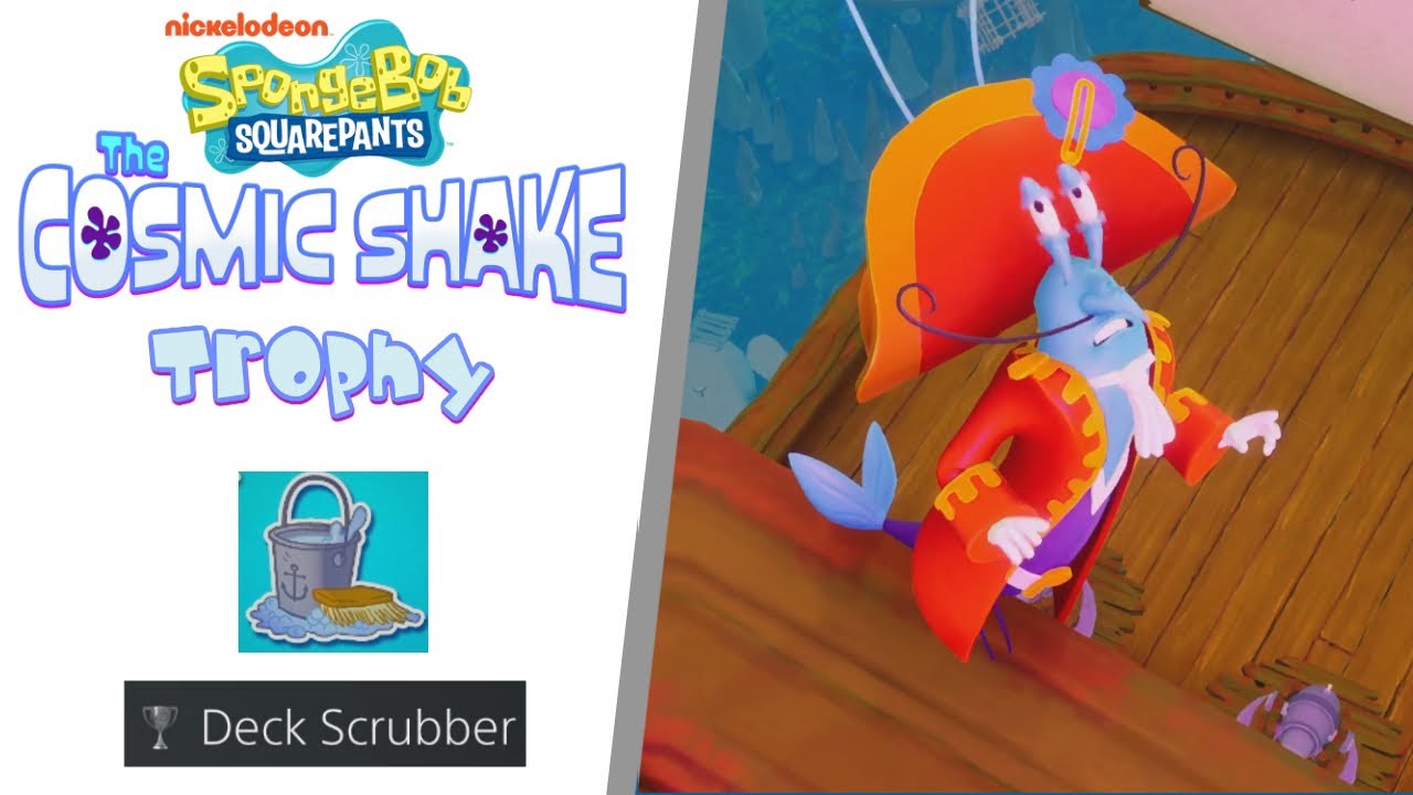 SpongeBob Cosmic Shake - Deck Scrubber Trophy - YouTube