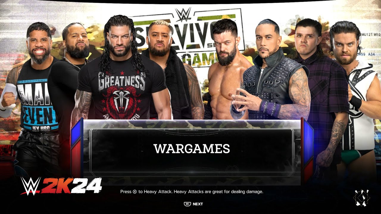 WWE 2K24 - WARGAMES The Bloodline Vs The Judgement Day (PS5) - YouTube