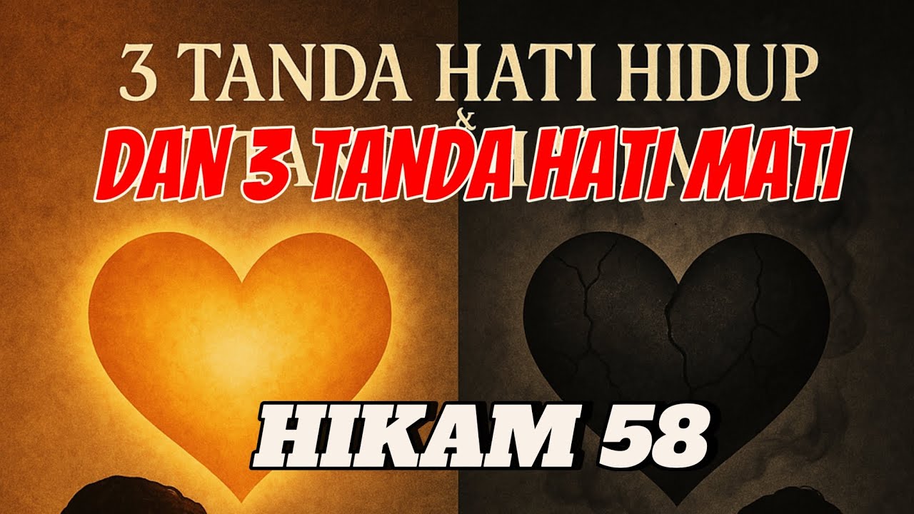 3 TANDA HATI HIDUP DAN 3 TANDA HATI MATI. HIKAM 58 - YouTube