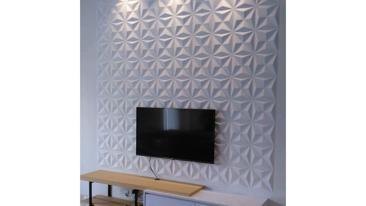 Modern art 3D wall panels decorative thermoforming plastic 3d pvc tile ...