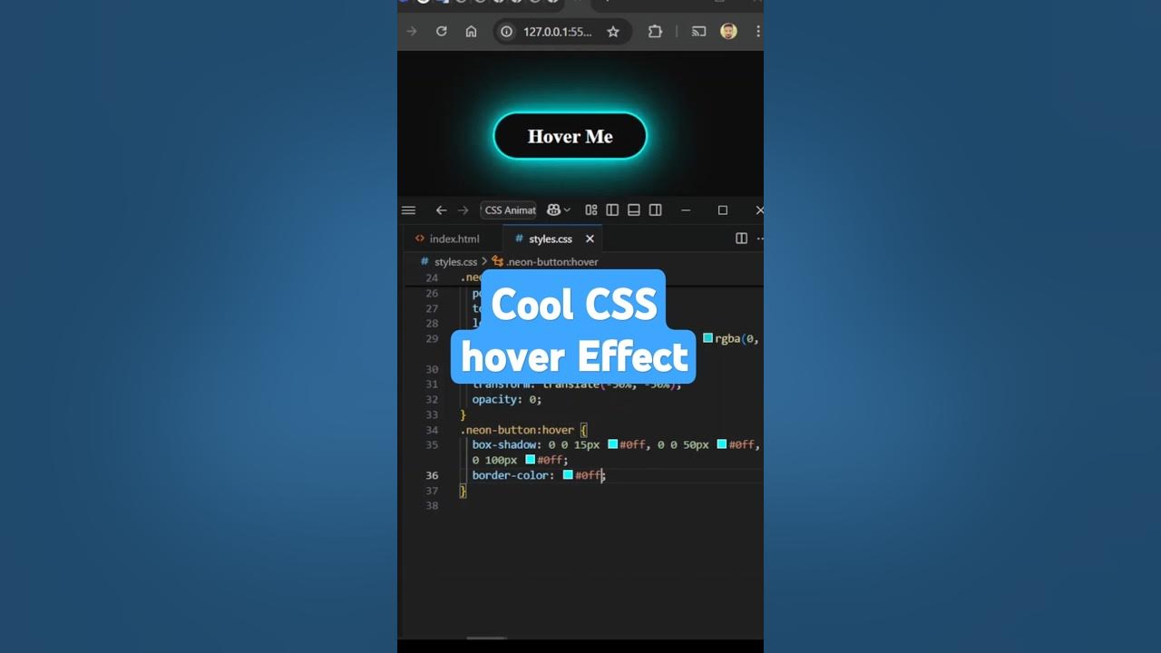 Cool CSS hover effect #shorts #coding #css3 #cssanimation - YouTube