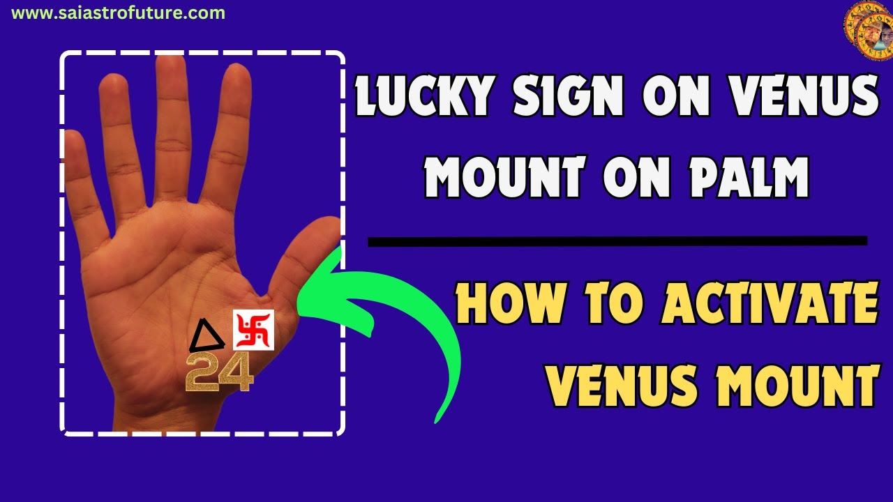 Lucky Sign on Venus mount on palm | How to activate Venus mount ...
