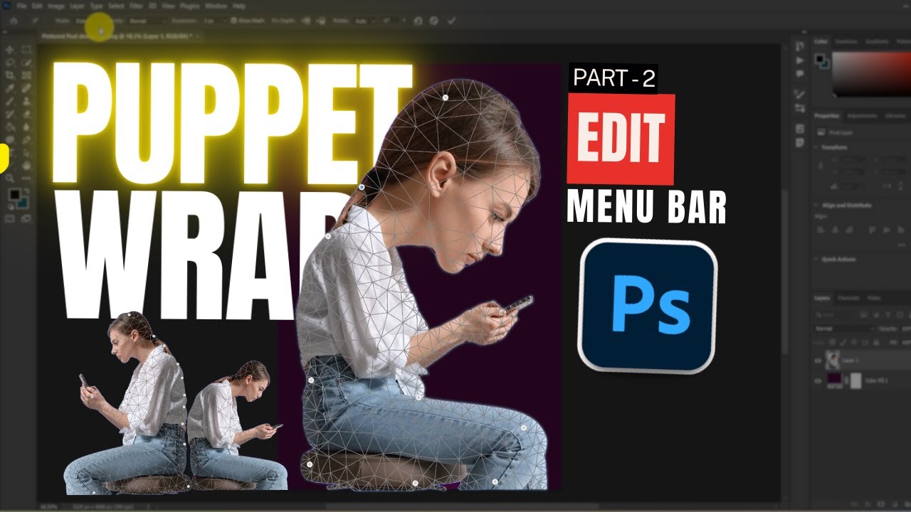 Master Puppet Warp in Photoshop: Correct Shapes & Adjust Poses | Create ...