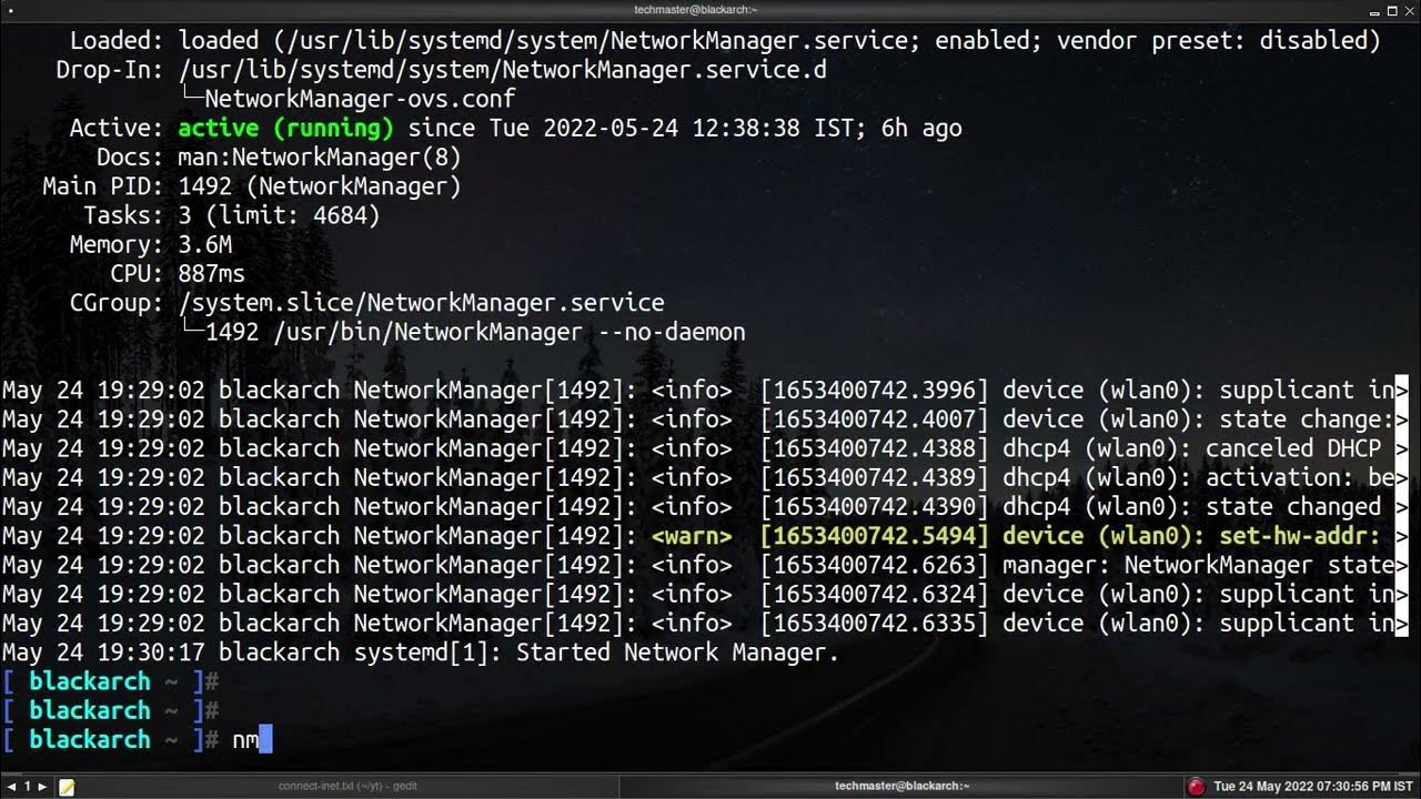 How to connect Internet in Blackarch - YouTube