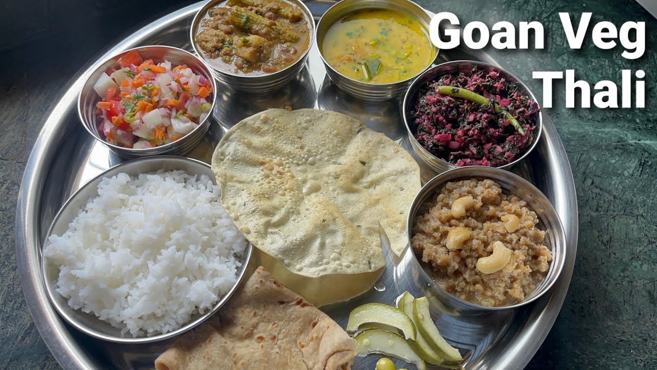 Goan Veg Thali Recipe #goanfood #goanrecipe #vegthali #goanthali - YouTube