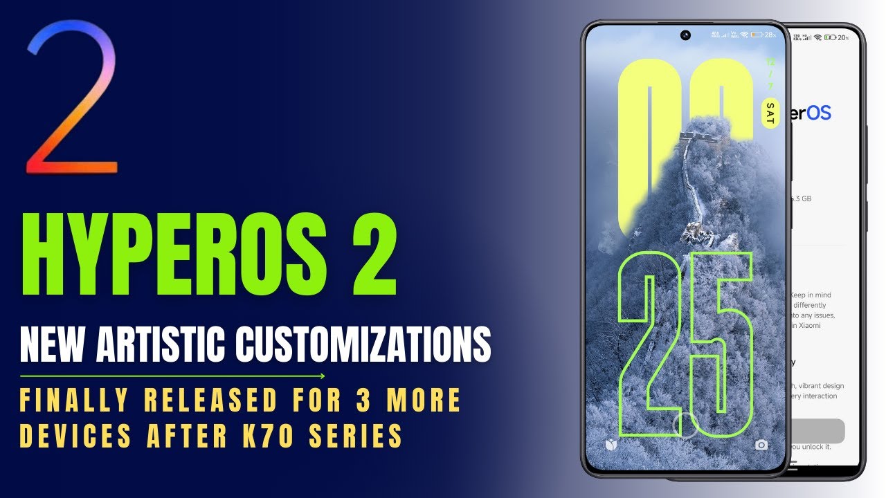 HyperOS 2 New Artistic AI Dynamic Customizations are now available for ...