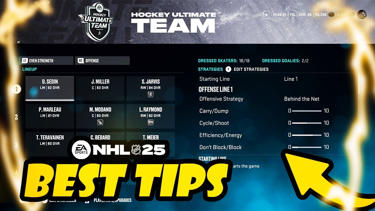 BEST NHL 25 HUT STRATEGIES TO USE TO WIN GAMES IN NHL 25 HUT! NHL 25 ...