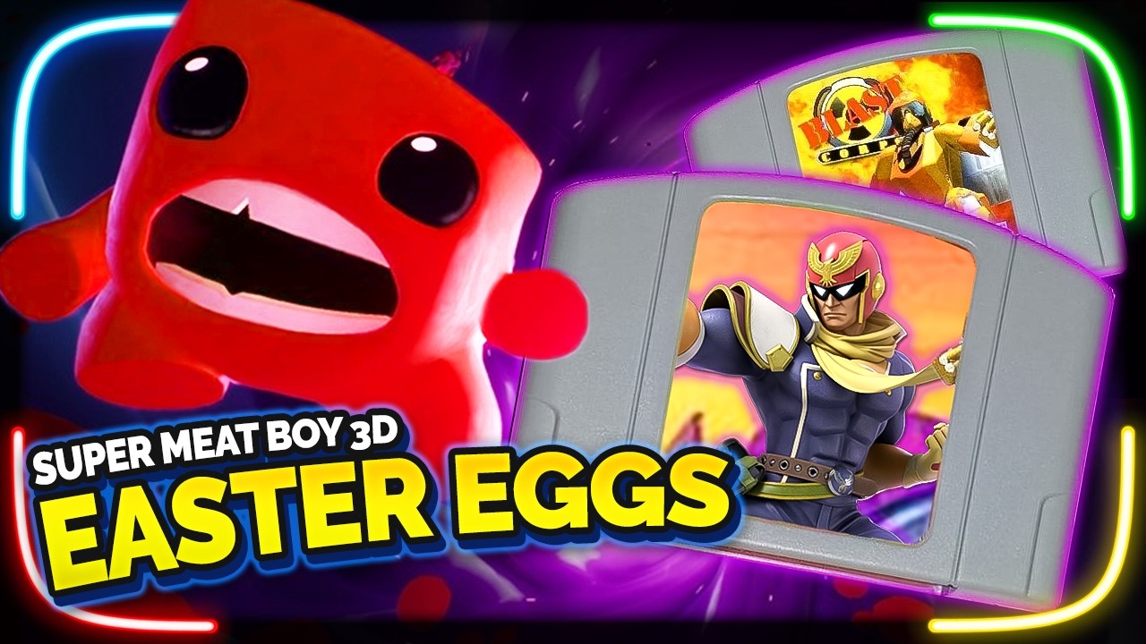 Super Meat Boy 3D's N64 Easter Eggs are a BLAST - YouTube
