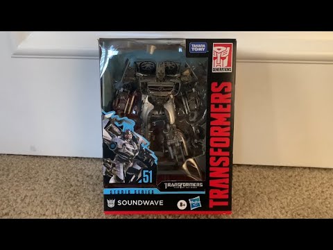 Transformers Studio Series 51 Deluxe Class Soundwave Unboxing - YouTube