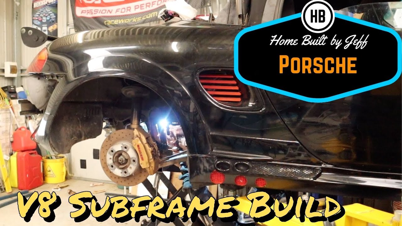Building a subframe for a V8 - Porsche 986 Boxster V8 engine swap track ...