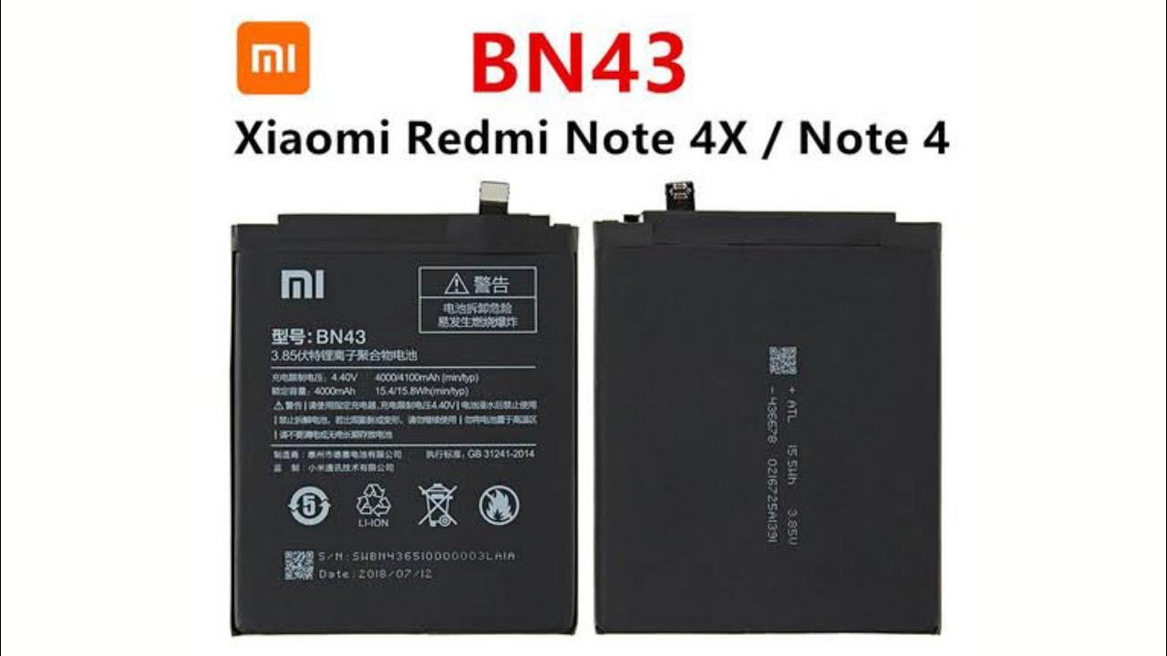 Xiaomi Redmi Note 4X BN43 - YouTube