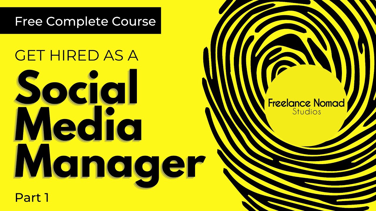 SOCIAL MEDIA MANAGER COURSE LESSON.1 (BECOME A SMM IN 2021) - YouTube