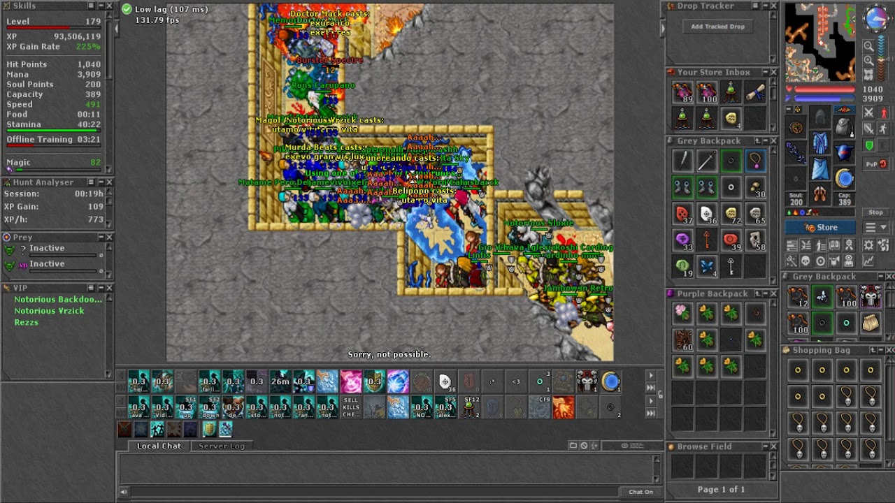 Tibia Funera Darashia Fight Burster Spectre - YouTube