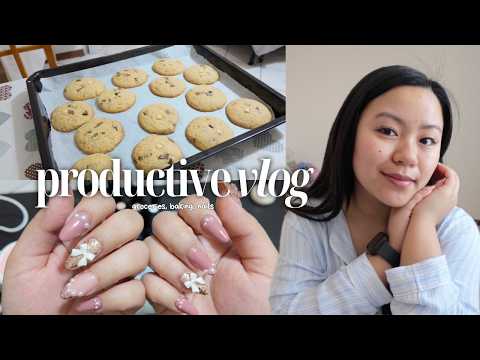 life diaries ☁️ : PRODUCTIVE saturday - morning routine, groceries & baking cookies 🤍 | vlog 64