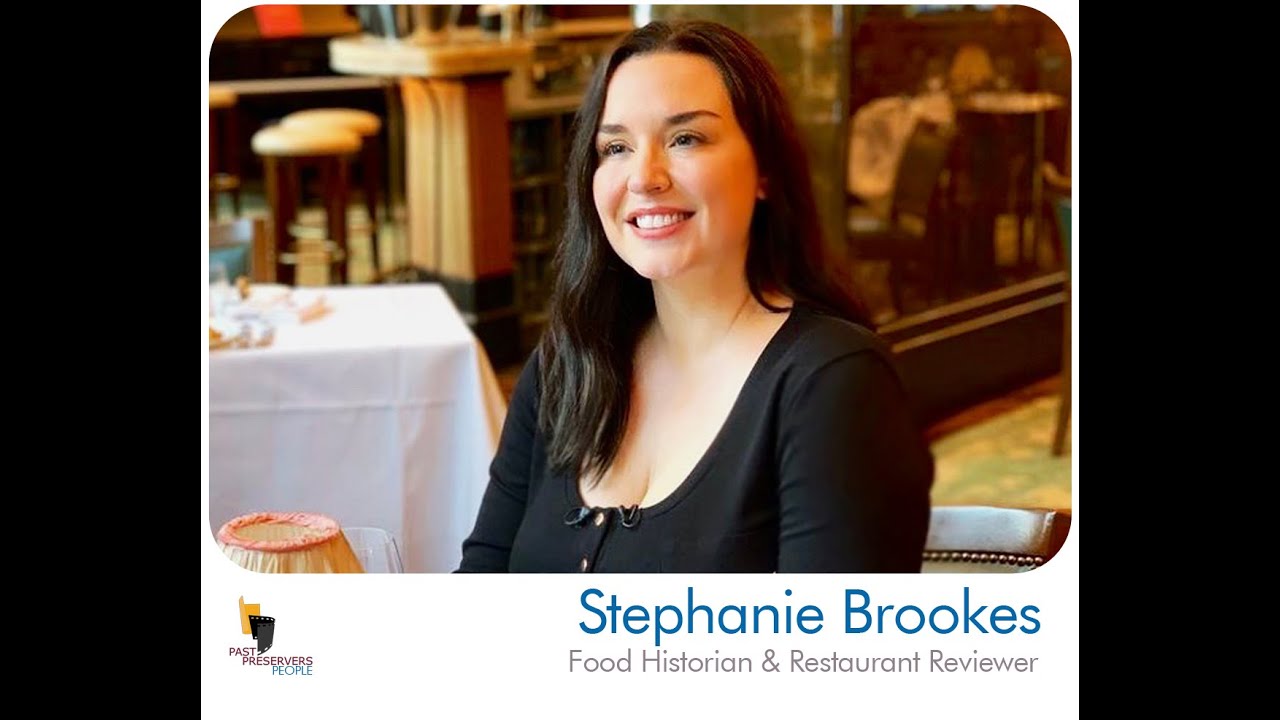 Stephanie Brookes, Food Historian & Restaurant Reviewer - YouTube