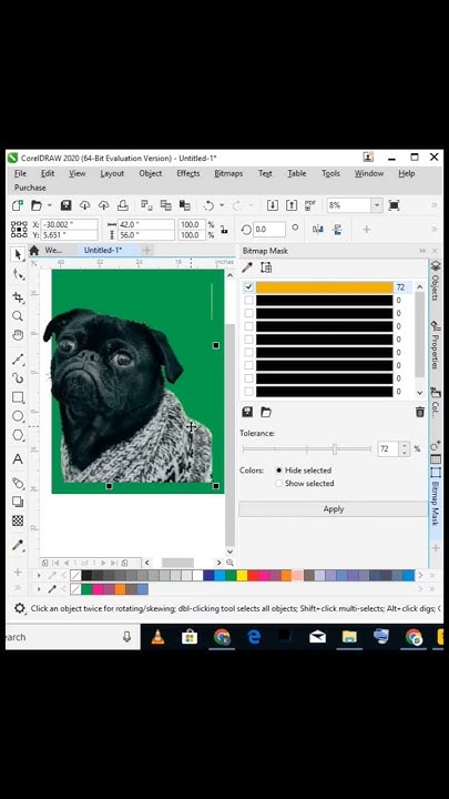 Remove Background in Corel draw easy step #designcreation #coreldraw #removebackground - YouTube