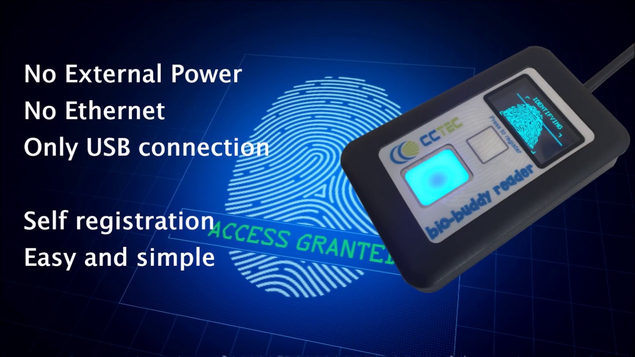 Bio-Buddy Reader - www.biometricforprint.com - YouTube