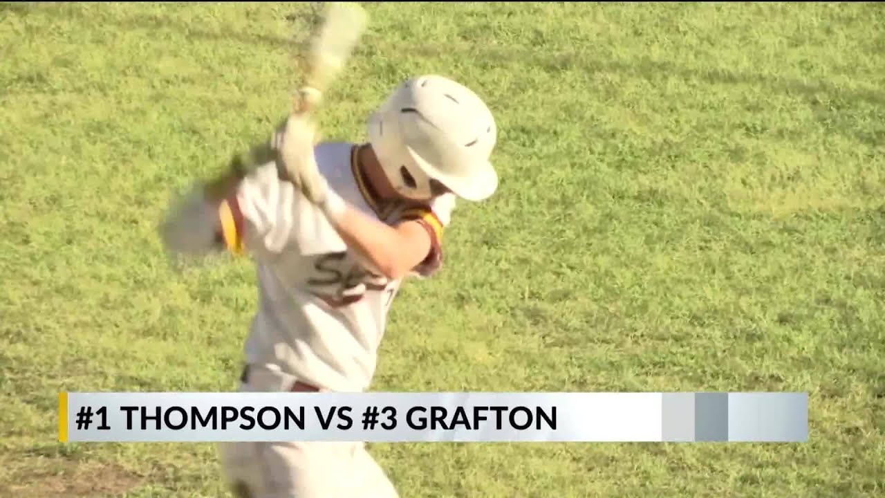 Baseball: Thompson repeats as Class B Champions with a walkoff - YouTube