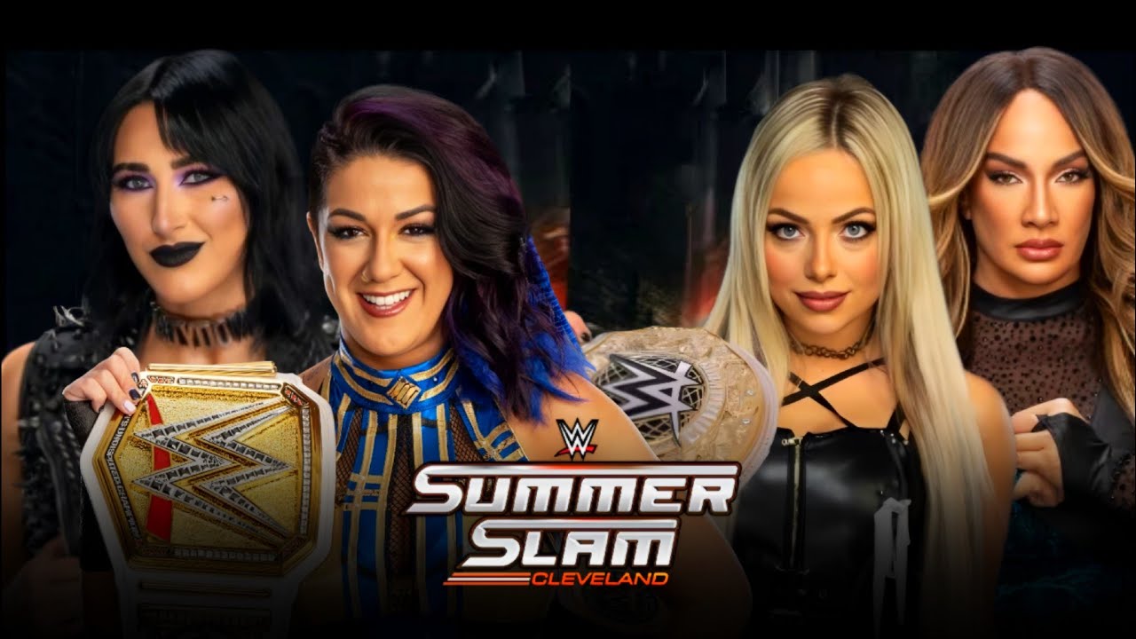 Bayley & Rhea Ripley vs Liv Morgan & Nia Jax Full Match WWE SummerSlam ...