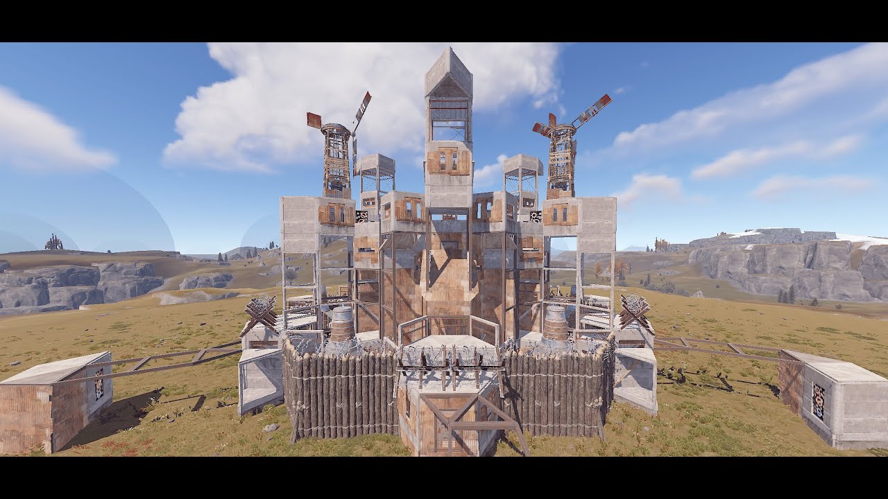 SANDSTORM • Small Group Tank • 6 Bunkers • Mountain Roof | RUST - YouTube