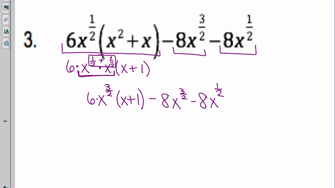 Factoring Part 2 1 3 - YouTube