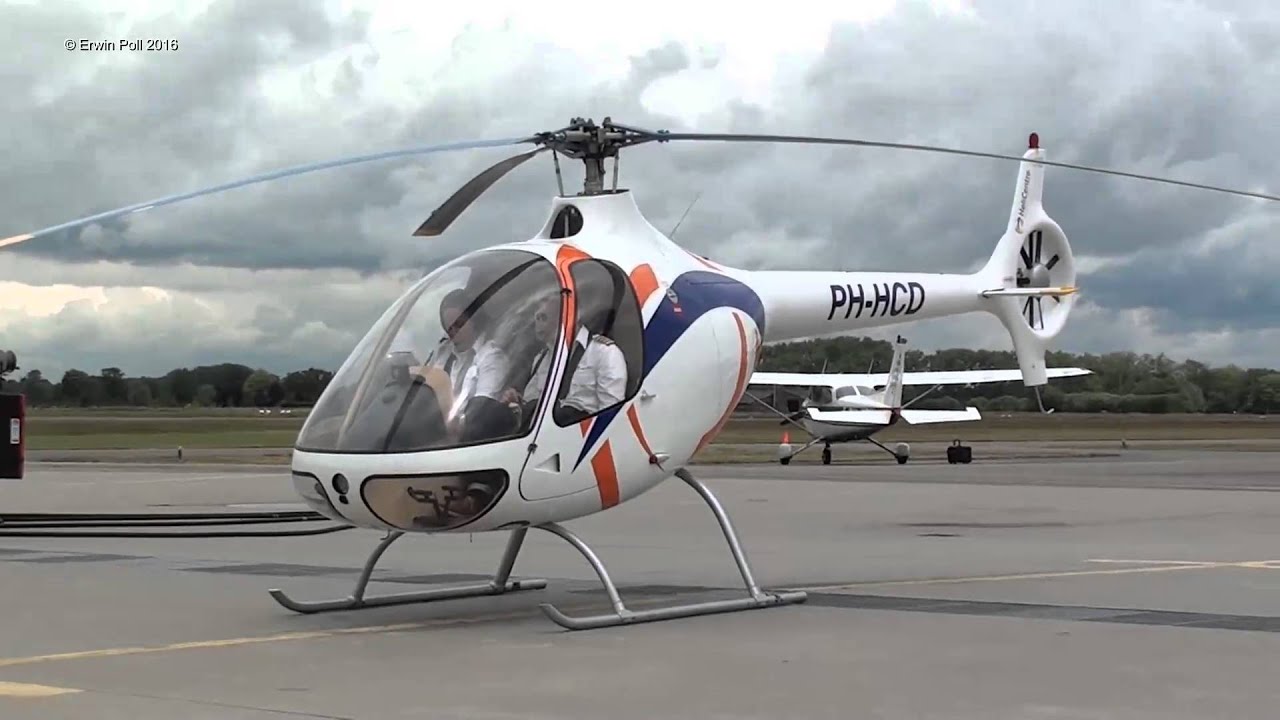Guimbal Cabri G2 Helicopter PH-HCD Arrival Teuge Airport 2015 - YouTube