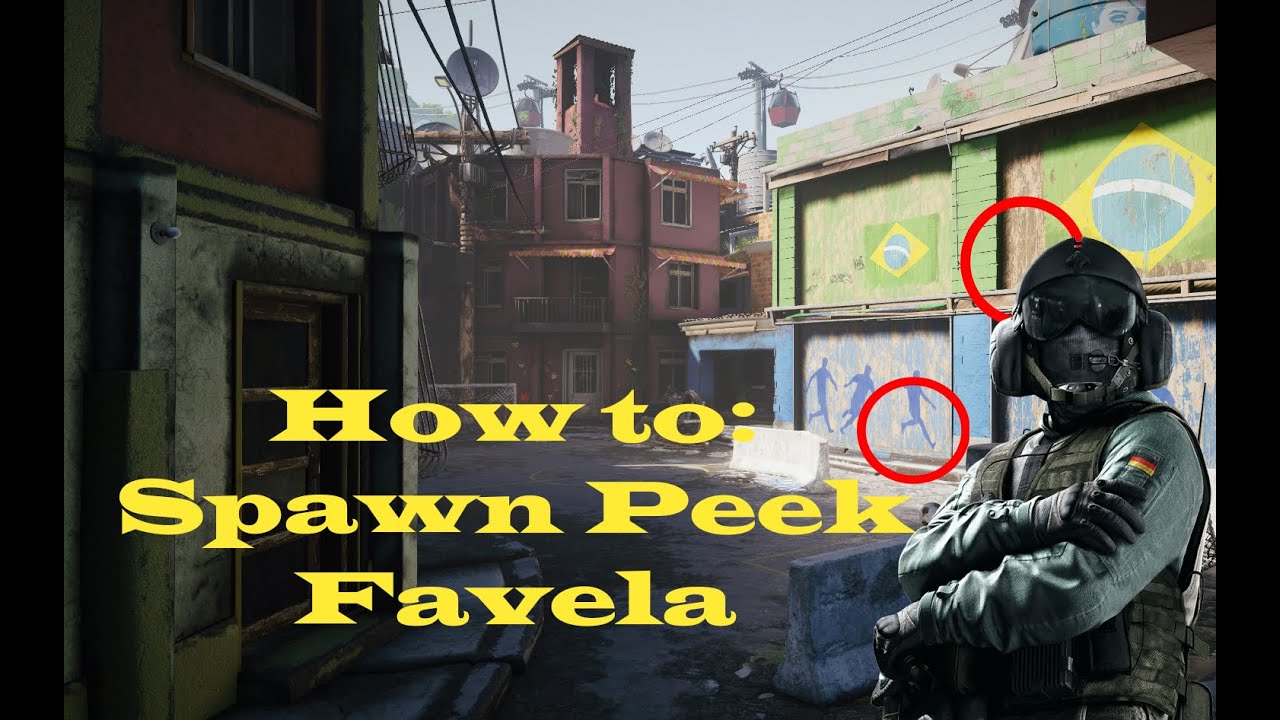 How To Spawn Peek Favela! - Tom Clancy's Rainbow Six Siege - YouTube
